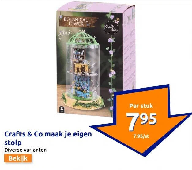 Crafts & Co maak je eigen stolp aanbieding bij Action