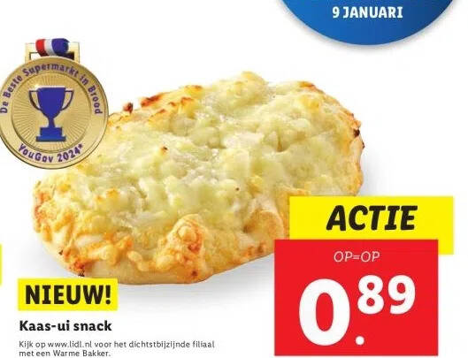 Kaas-ui snack aanbieding bij Lidl