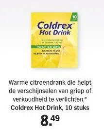 Coldrex Hot Drink, 10 stuks aanbieding bij Albert Heijn