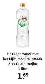 Spa Touch mojito 1 liter aanbieding bij Albert Heijn