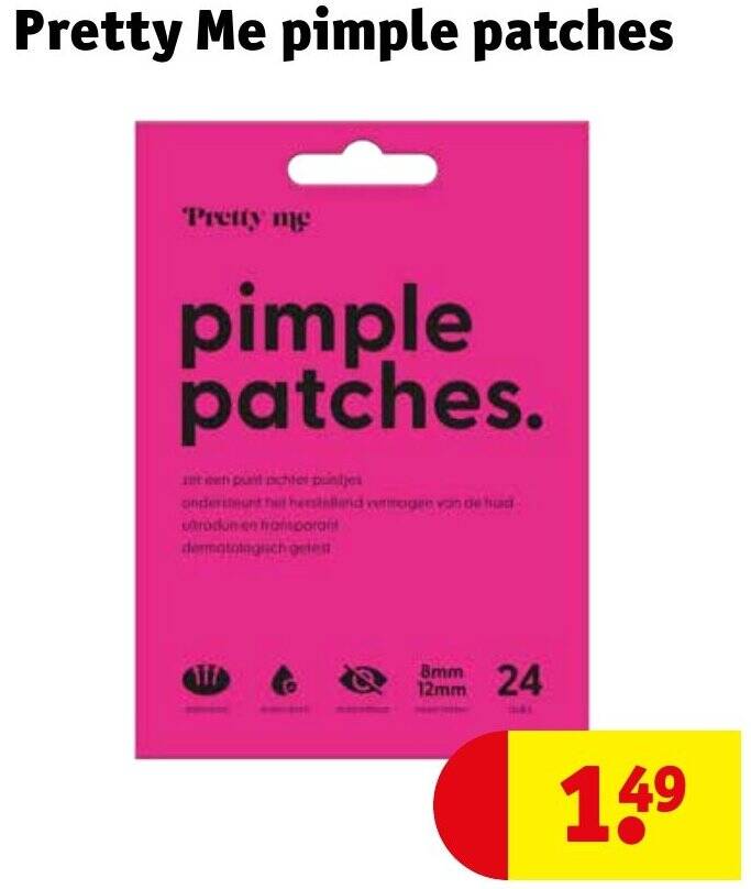 Pretty Me pimple patches aanbieding bij Kruidvat Geldig van 06-01-2025