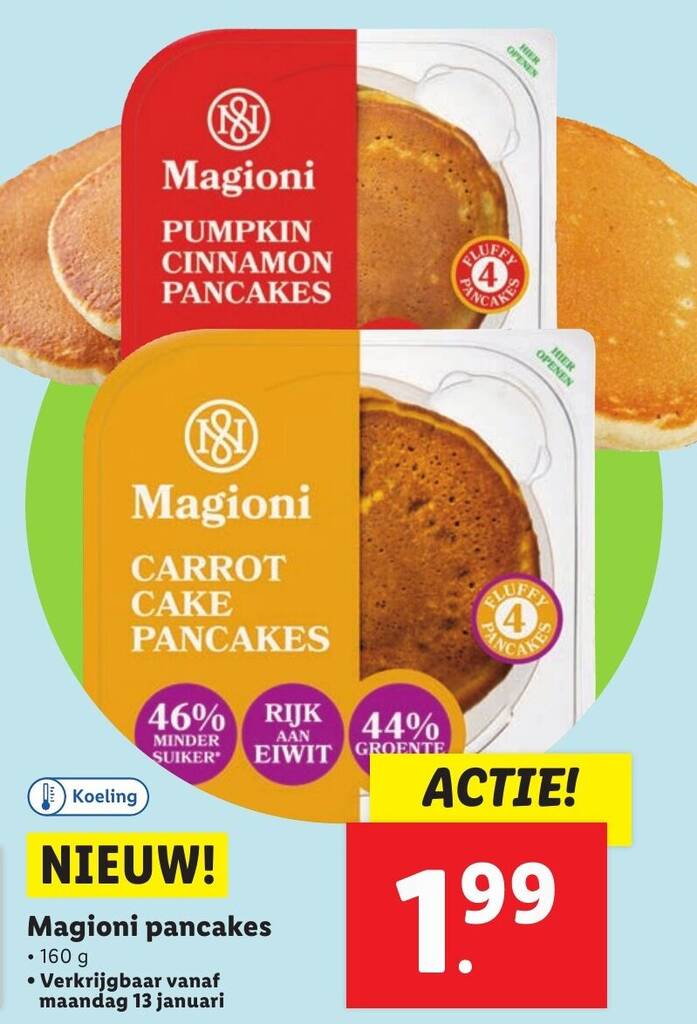 Magioni pancakes 160 gram aanbieding bij Lidl