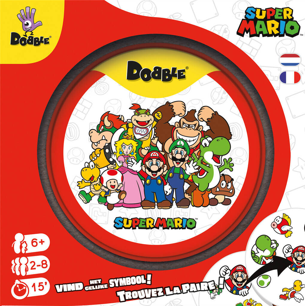 Dobble - Super Mario - Kaartspel aanbieding bij Bol.com