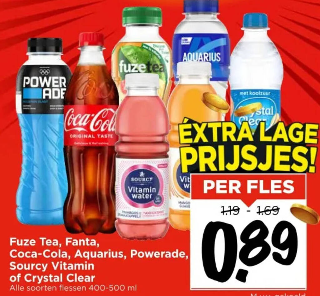 Fuze Tea, Fanta, Coca-Cola, Aquarius, Powerade, Sourcy Vitamin of ...