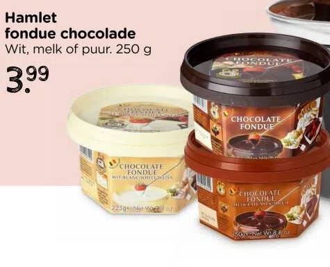 Hamlet fondue chocolade aanbieding bij Xenos