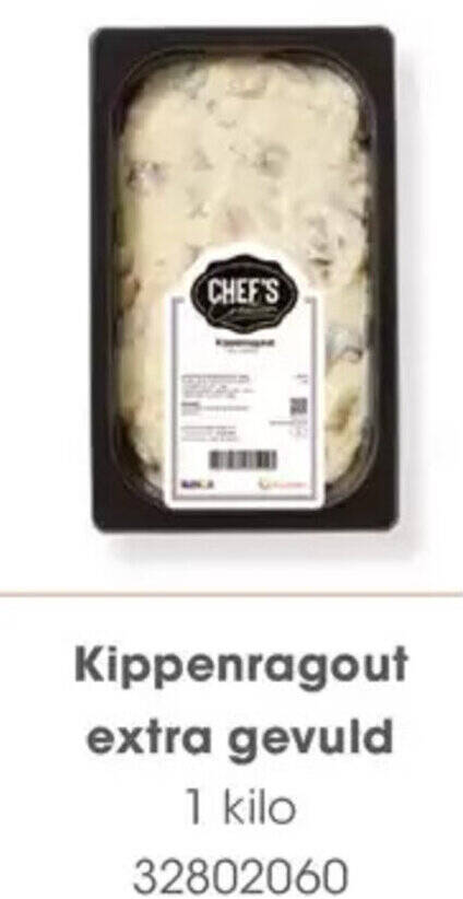Kippenragout extra gevuld 1 kg aanbieding bij HANOS