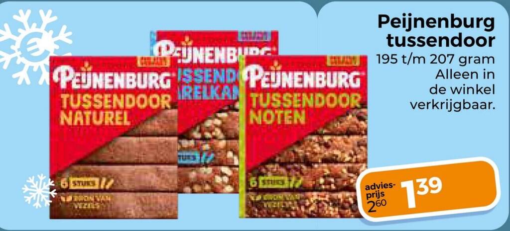 Peijnenburg tussendoor 207 g aanbieding bij Trekpleister
