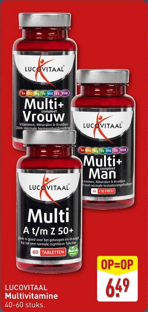 LUCOVITAAL Multivitamine aanbieding bij ALDI