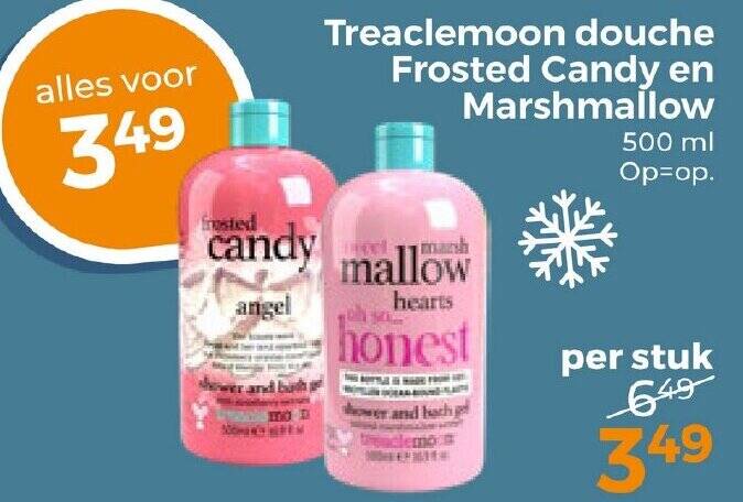Treaclemoon douche Frosted Candy en Marshmallow 500 ml aanbieding bij ...