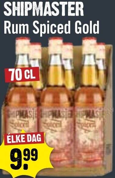 Shipmaster Rum Spiced Gold 70 cl aanbieding bij Dirck 3