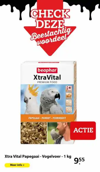 Beaphar Xtra Vital Papegaai - Vogelvoer - 1 Kg aanbieding bij Pets Place
