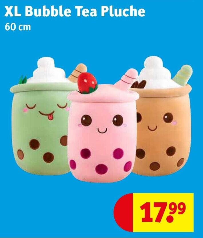 XL Bubble Tea Pluche 60 cm aanbieding bij Kruidvat