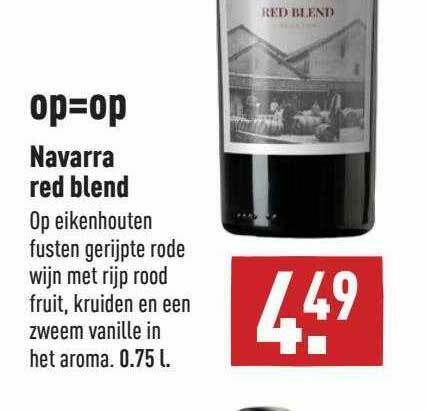 Navarra Red Blend aanbieding bij ALDI