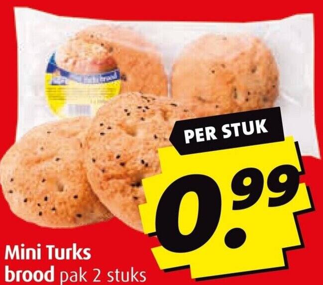 Mini Turks brood aanbieding bij Boni