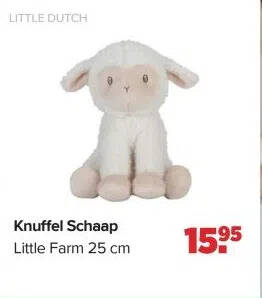 Knuffel Schaap aanbieding bij Baby-Dump