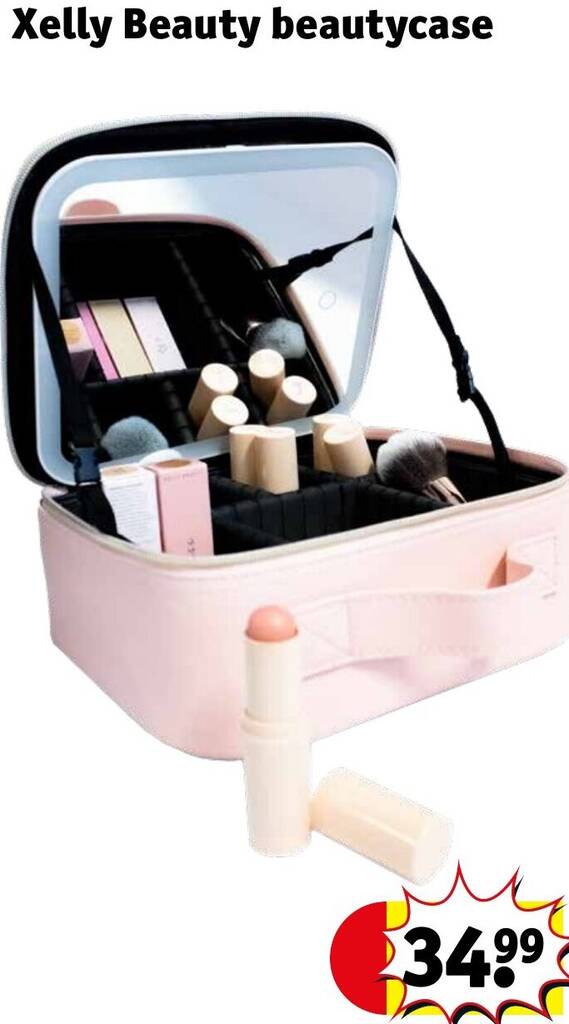 Xelly Beauty beautycase aanbieding bij Kruidvat