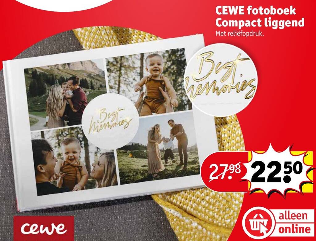 CEWE fotoboek Compact liggend aanbieding bij Kruidvat