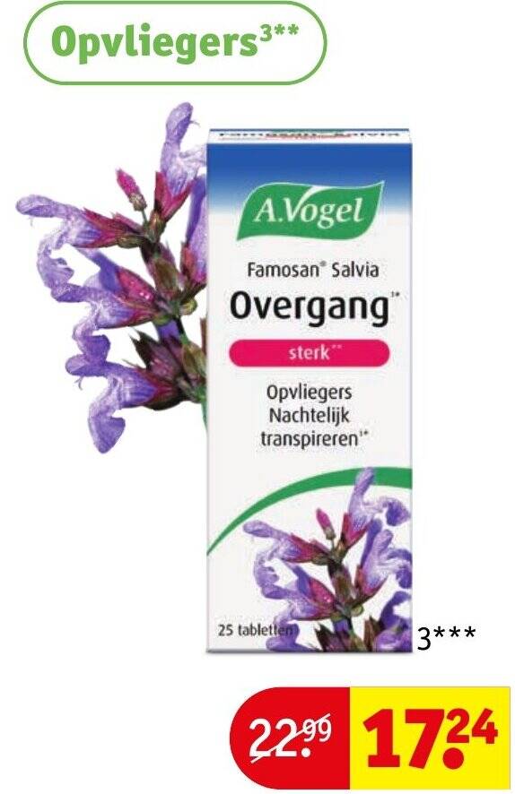 A.Vogel Overgang aanbieding bij Kruidvat