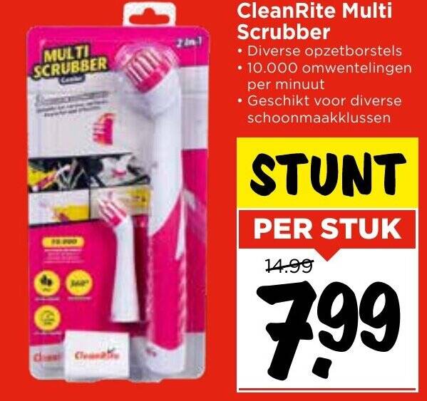 CleanRite Multi Scrubber aanbieding bij Vomar Voordeelmarkt