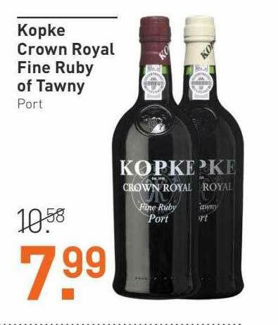 Kopke Crown Royal Fine Ruby Of Tawny Port aanbieding bij Gall & Gall