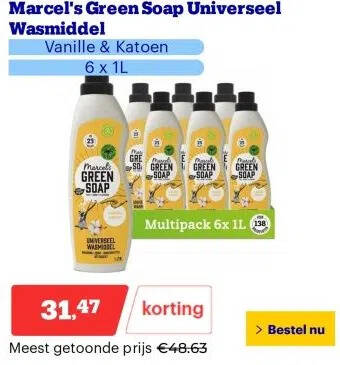 Marcel's Green Soap Universeel Wasmiddel aanbieding bij Bol.com