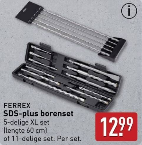 FERREX SDS-plus borenset aanbieding bij ALDI