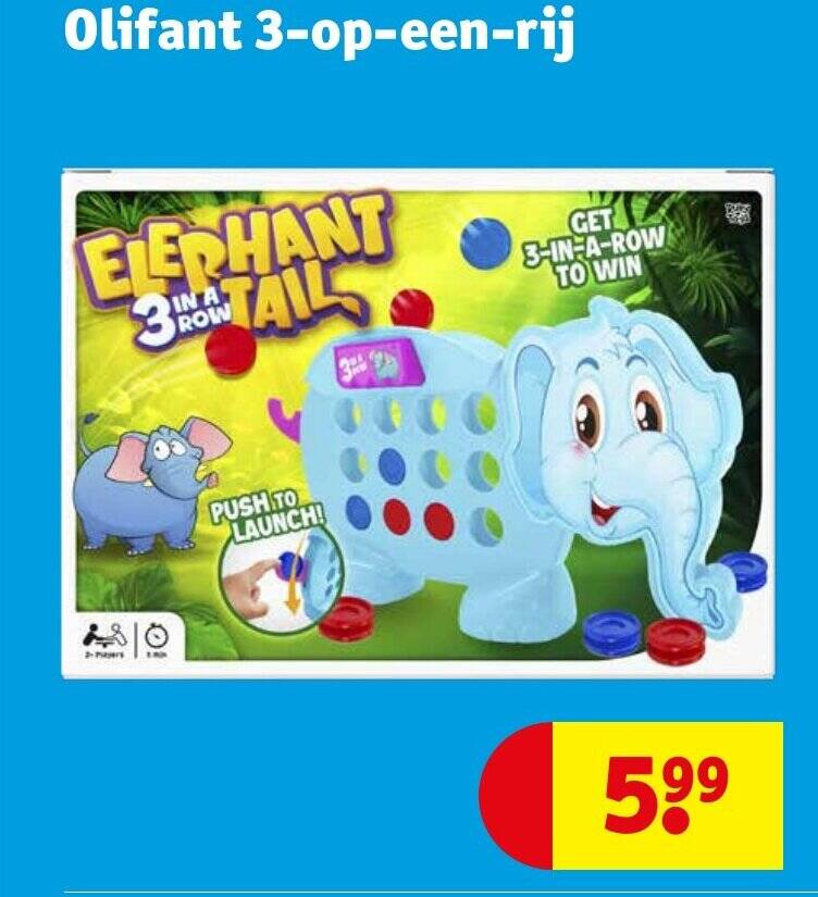 Olifant 3 op een rij aanbieding bij Kruidvat