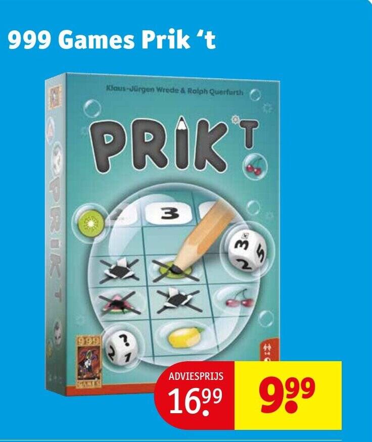 999 games prik 't aanbieding bij Kruidvat Geldig van 17-02-2025