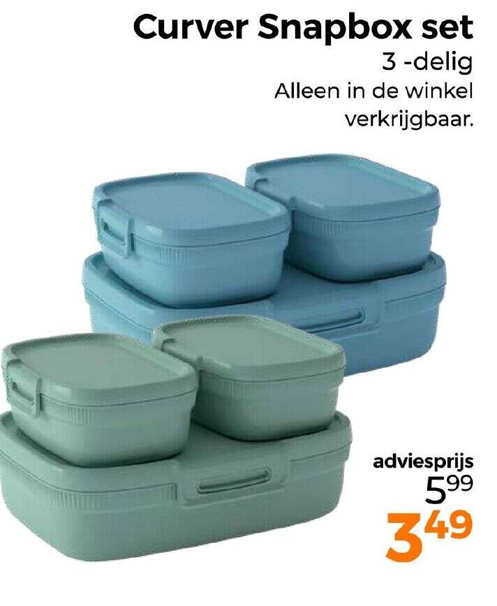 Curver Snapbox set aanbieding bij Trekpleister