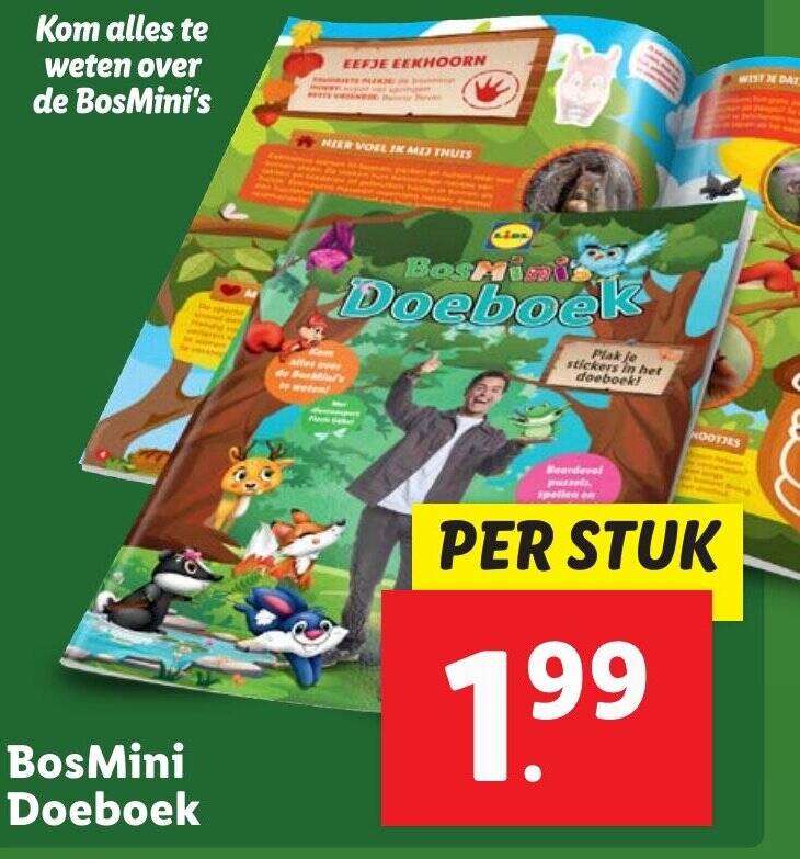 Bosmini doeboek aanbieding bij Lidl