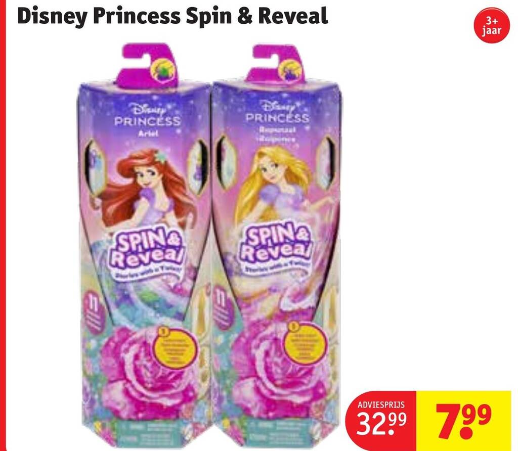 Disney Princess Spin & Reveal aanbieding bij Kruidvat