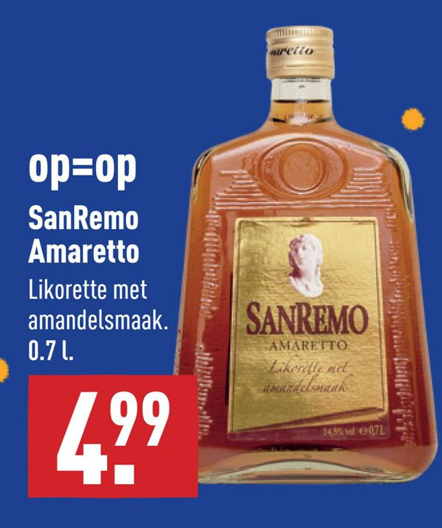 SanRemo Amaretto aanbieding bij ALDI