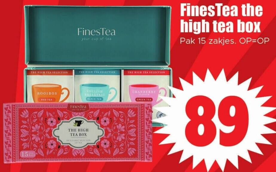FinesTea the high tea box aanbieding bij Dirk