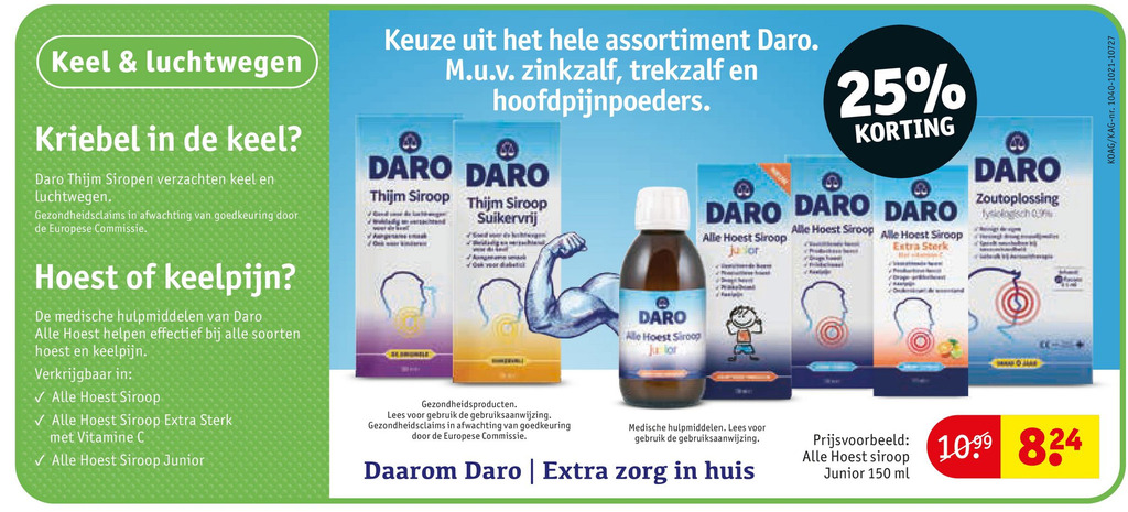 Daro aanbieding bij Kruidvat