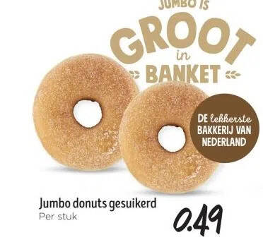 Jumbo donuts gesuikerd aanbieding bij Jumbo
