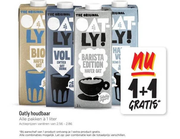 Oatly houdbaar aanbieding bij Jumbo