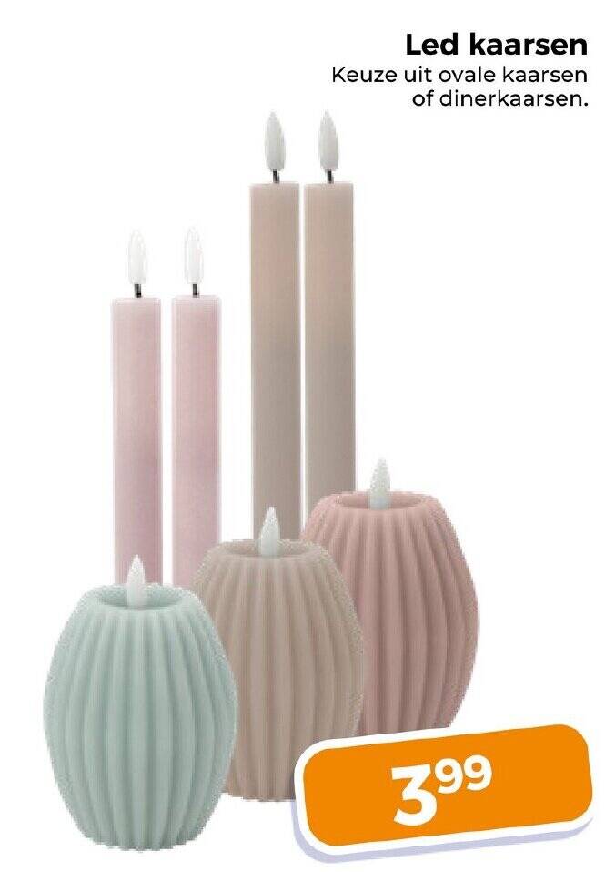 Led kaarsen aanbieding bij Trekpleister
