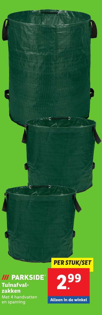 Tuinafval zakken aanbieding bij Lidl Geldig van 03-03-2025