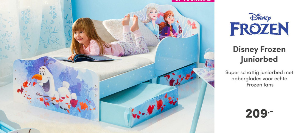 Disney Frozen Juniorbed aanbieding bij Baby & Tiener
