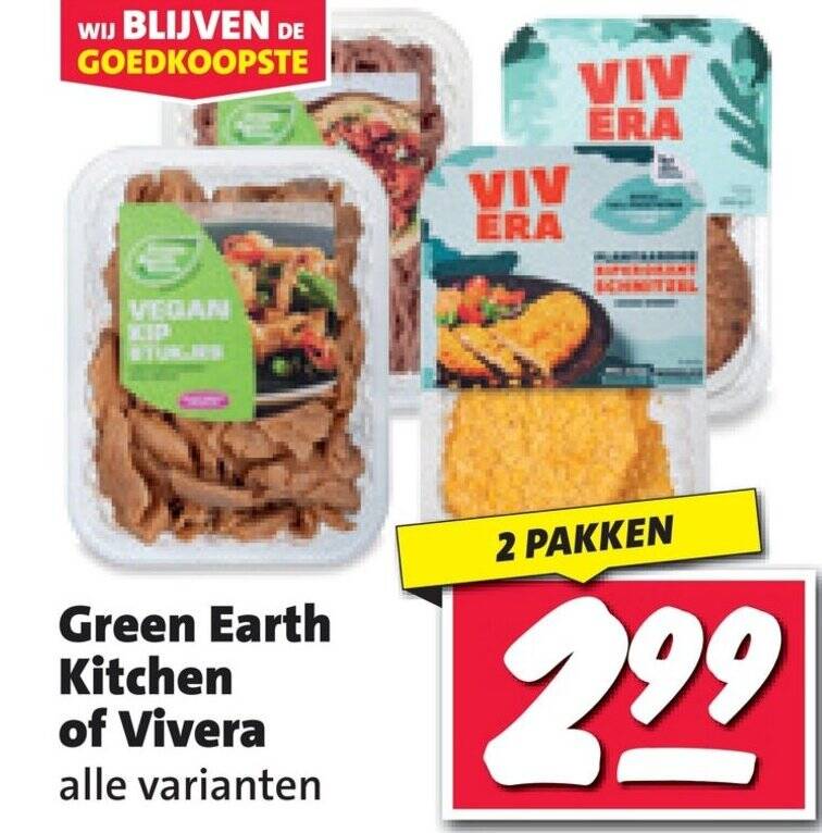Green Earth Kitchen of Vivera aanbieding bij Nettorama