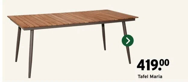Tafel Maria aanbieding bij GAMMA