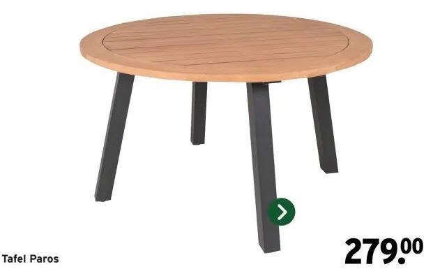 Tafel Paros aanbieding bij GAMMA
