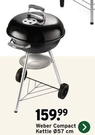 Weber Compact Kettle 57 cm aanbieding bij GAMMA