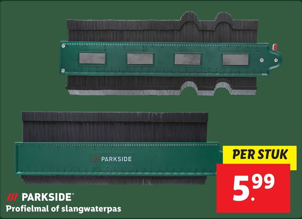 Profielmal of slangwaterpas aanbieding bij Lidl