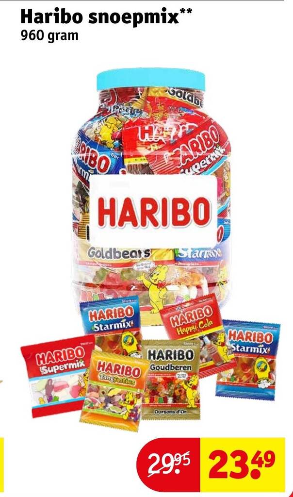 Haribo supermix 960 g aanbieding bij Kruidvat