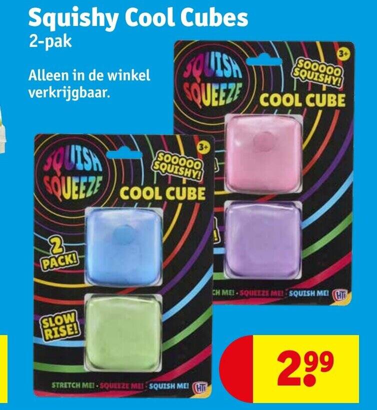 Squishy Cool Cubes aanbieding bij Kruidvat