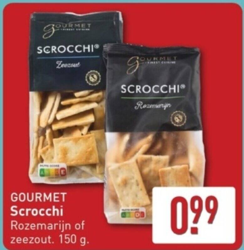 GOURMET Scrocchi 150 g aanbieding bij ALDI