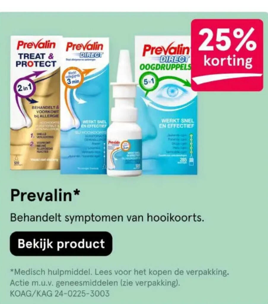 Prevalin aanbieding bij Etos