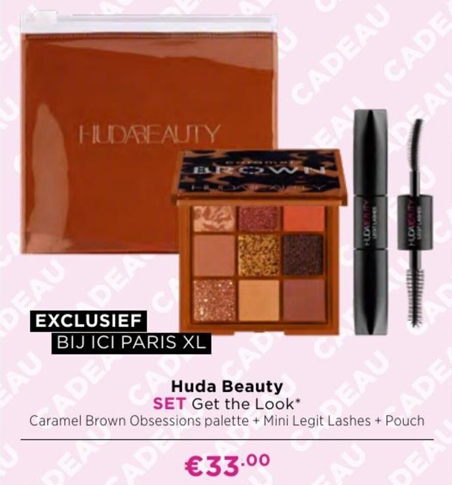 Huda Beauty Set Get The Look aanbieding bij ICI Paris XL