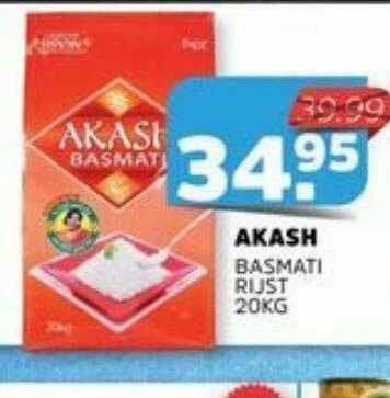 Akash Basmati Rijst 20Kg aanbieding bij Sahan Supermarkten